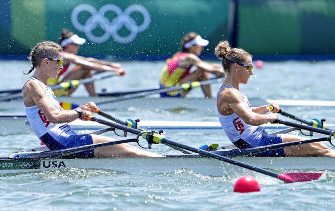 Olympics: Rowing-July 28, Jul 28, 2021; Tokyo, Japan; Mary Reckford and ...