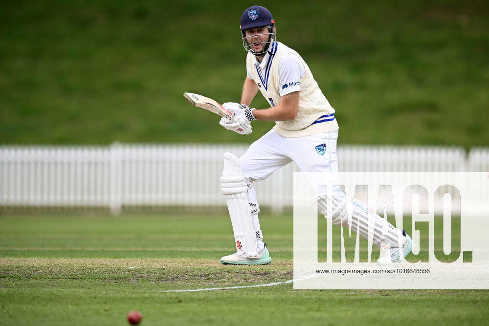 CRICKET SHIELD NSW QLD, Kurtis Patterson of the Blues plays a shot on ...