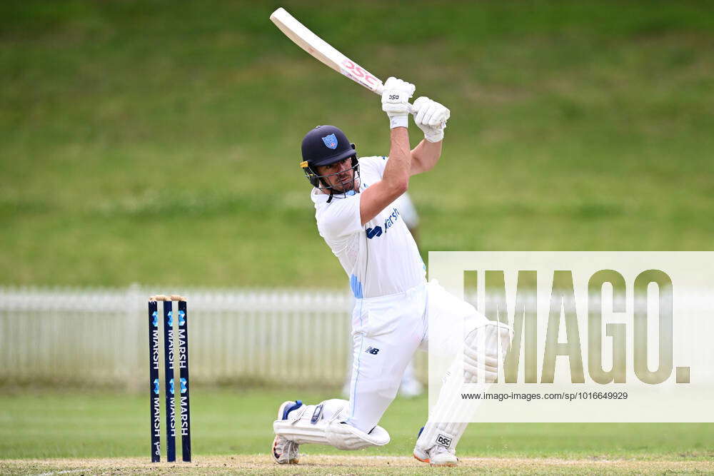 CRICKET SHIELD NSW QLD, Moises Henriques of the Blues plays a shot on ...