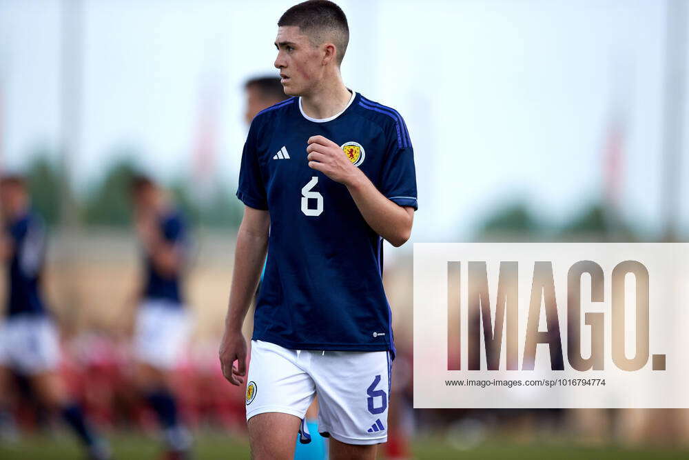 Bailey Rice of Scotland Under-17 national soccer team during the ...
