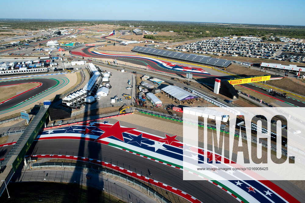 View from COTA Tower over the race track, USA, Formula 1 Grand Prix of ...