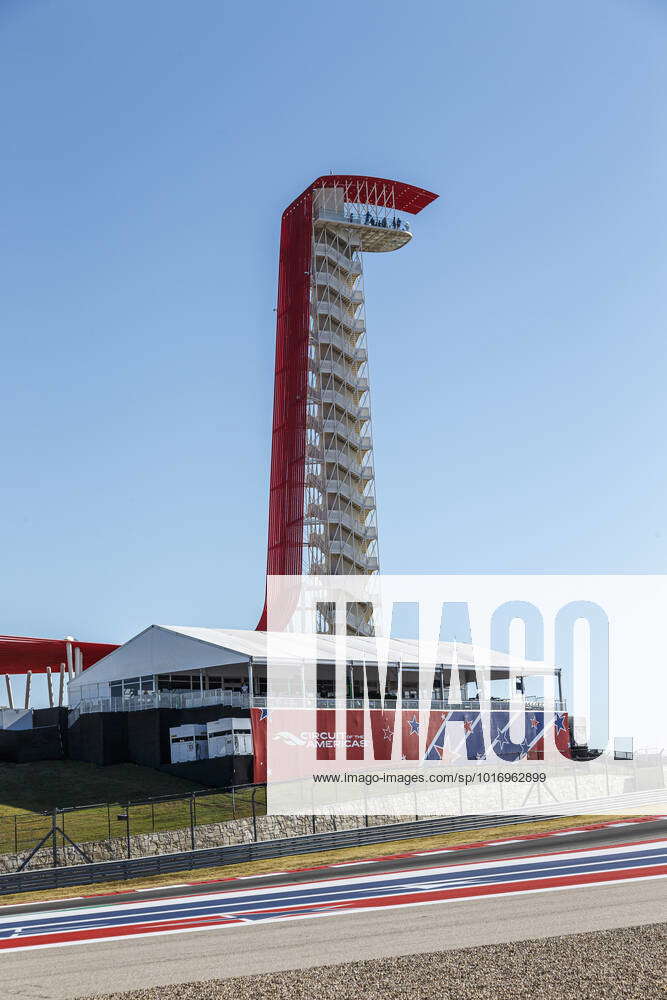 AUSTIN, TX - OCTOBER 21: The iconic tower at COTA before P1 at the F1 ...