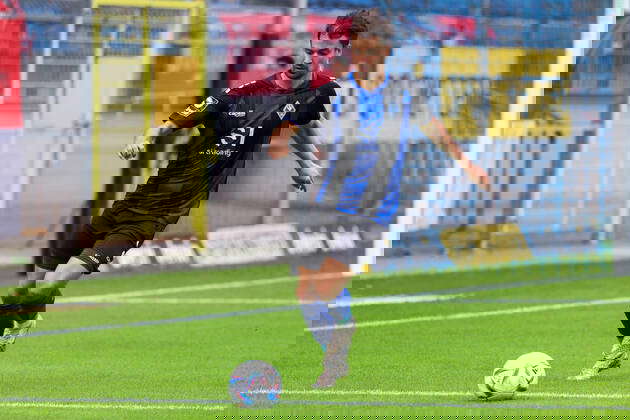 Julian Riedel Waldhof Mannheim vs Rot Weiss Essen match photos 22 10 ...