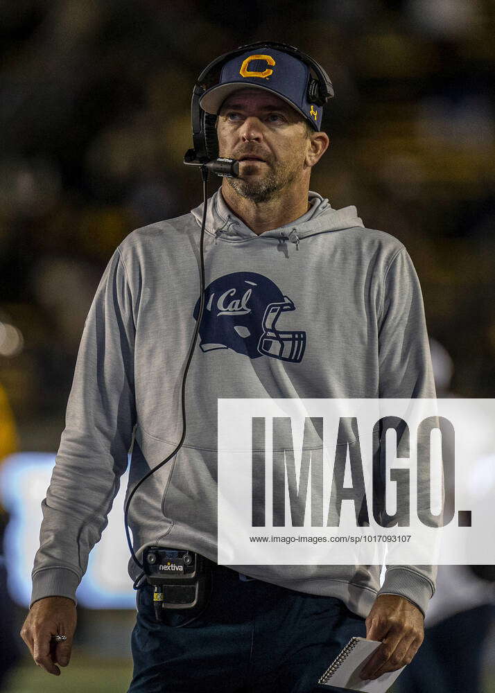 October 22 2022 Berkeley CA, U.S.A. California head coach Justin Wilcox ...