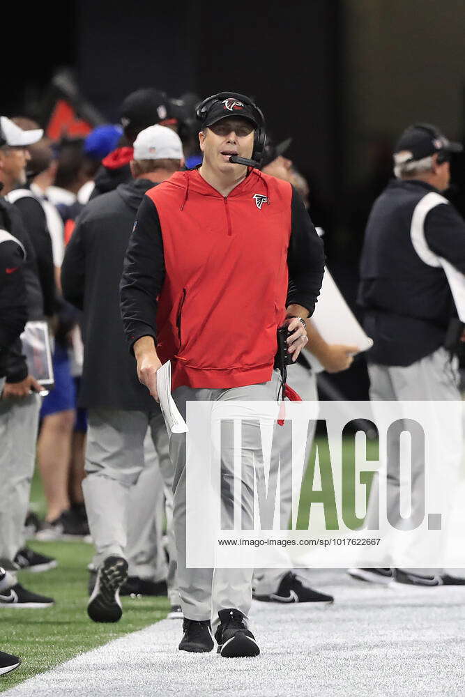 ATLANTA, GA - OCTOBER 30: Atlanta Falcons head coach Arthur Smith paces ...