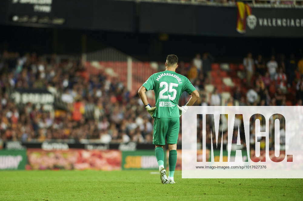 October 29, 2022, Valencia, Spain: Giorgi Mamardashvili, goalkeeper for ...