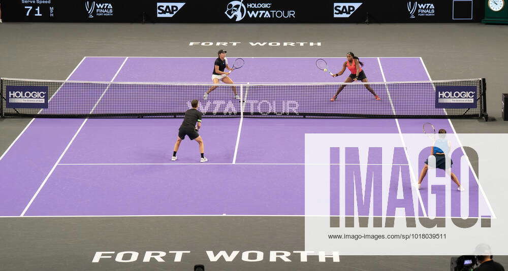 Tennis: WTA, Tennis Damen Finals Nov 2, 2022; Forth Worth, TX, USA; Demi Schuurs (NED) and Desirae