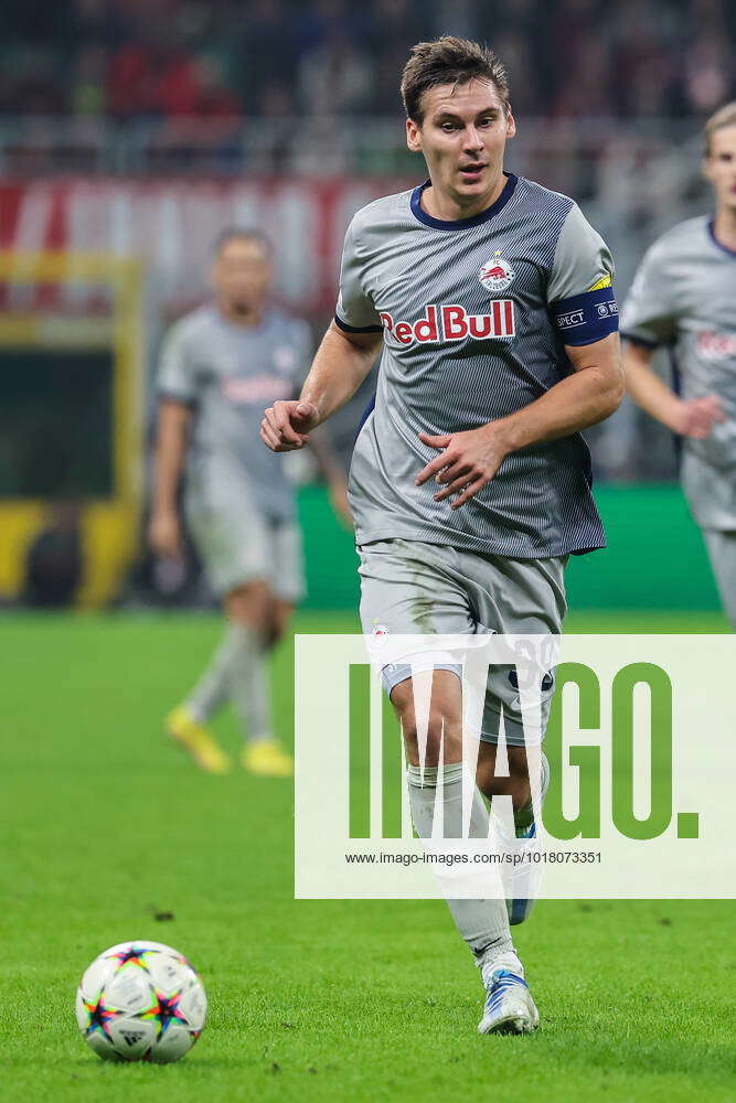 Milan, Italy: Maximilian Wober of FC Red Bull Salzburg in action during ...