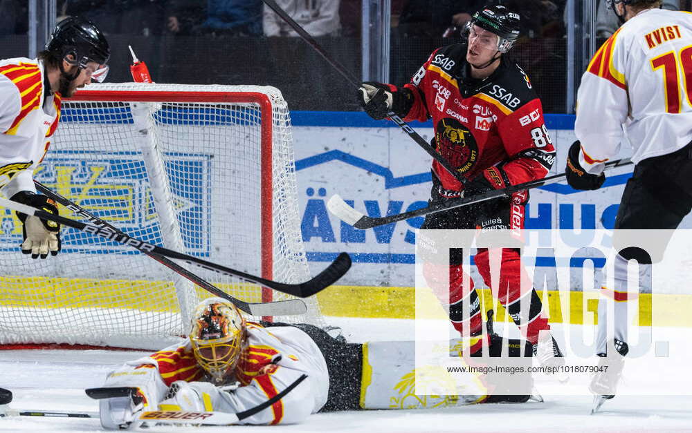 221103 Luleas Joonas Rask during the SHL ice hockey match between Lulea and Brynäs on November