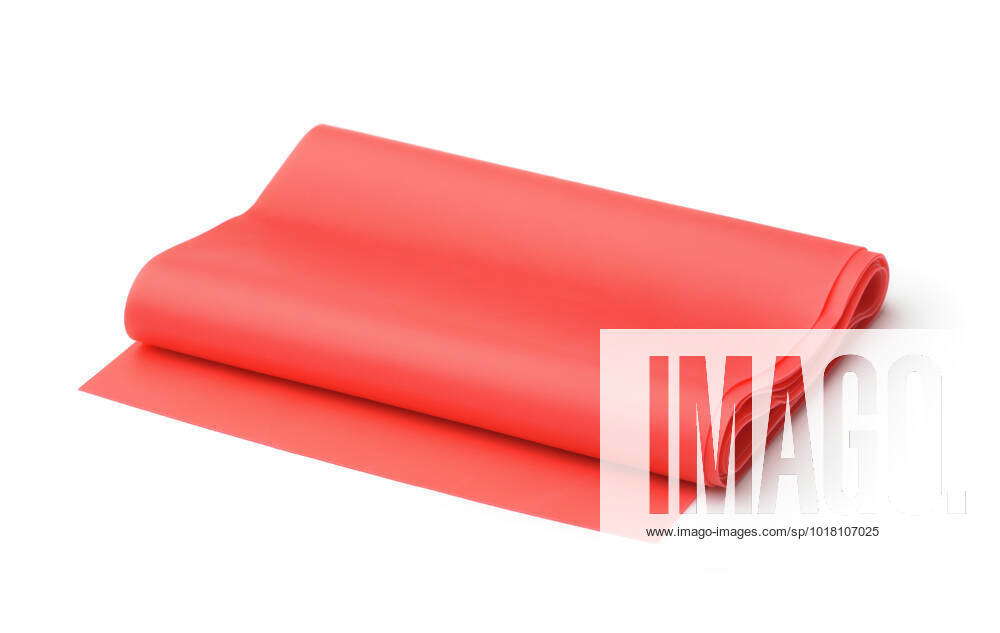 Roll of red fitness elastic resistance band Roll of red fitness elastic ...