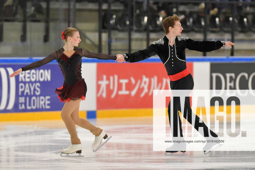 Maria Mokhova and Ivan Mokhov (USA), during Pairs Short Program, at the ...