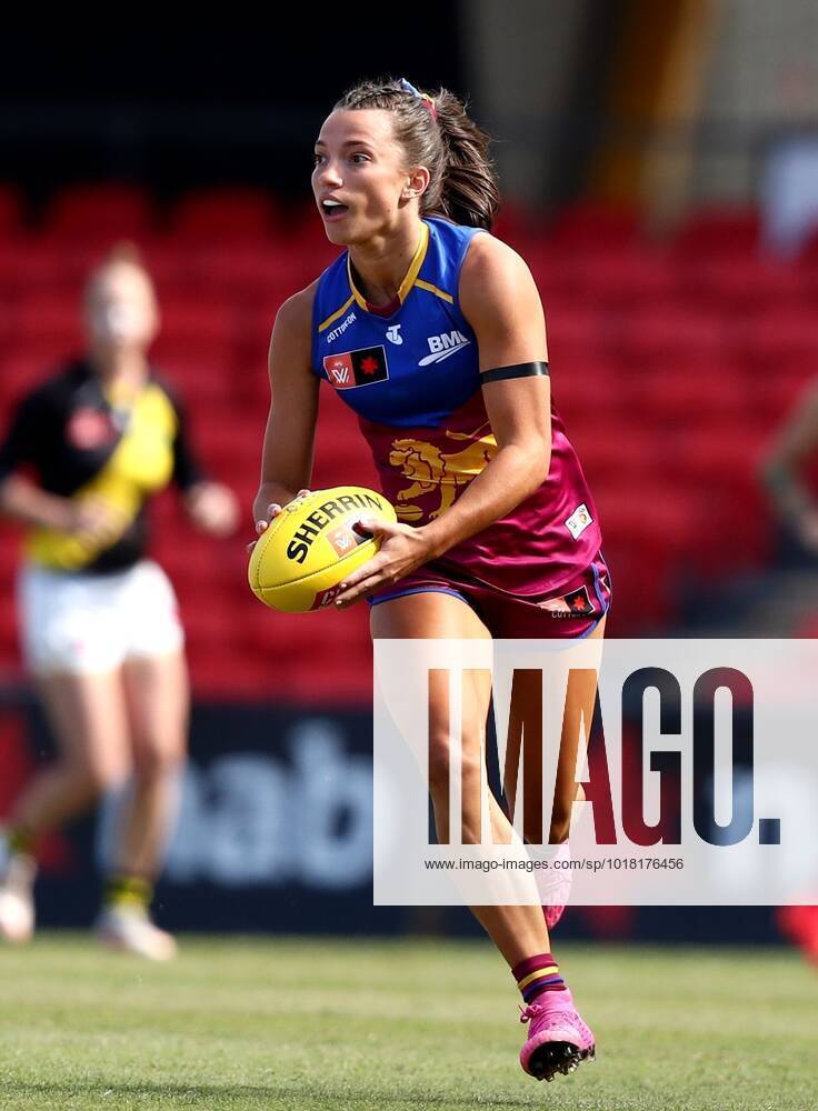 AFLW LIONS TIGERS, Jade Ellenger of the lions in action during the AFLW ...