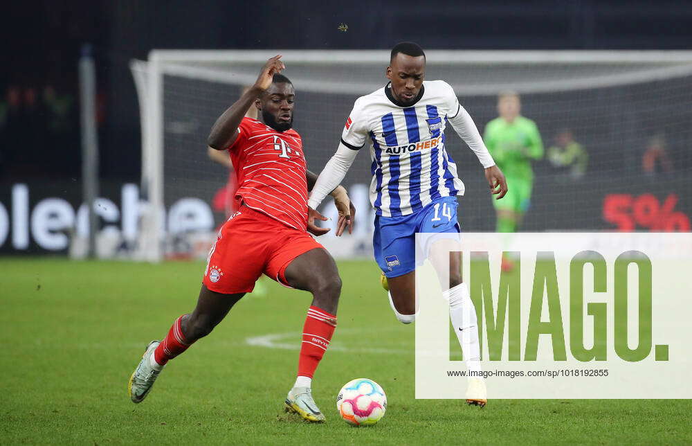 Dayot Upamecano, Dodi Lukebakio duel match scene action sports football ...