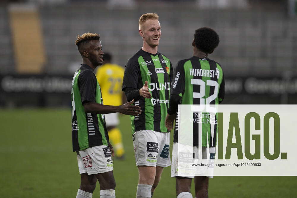 221105 GAIS Richard Friday, Viktor Krüger and Harun Ibrahim celebrate ...