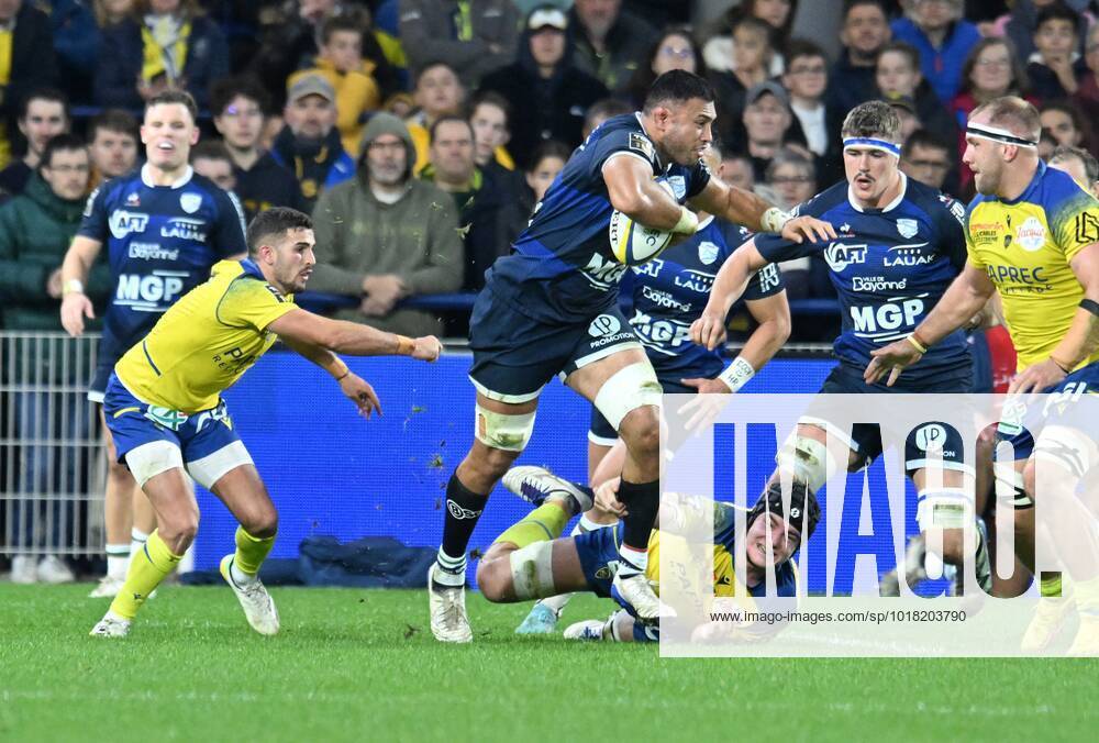 Olajuwon Noa (bayonne) RUGBY : ASM Clermont Ferrand vs Aviron Bayonnais ...