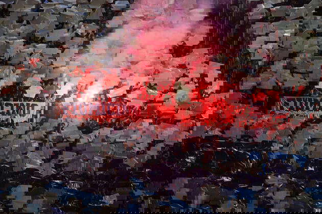 AS Roma v SS Lezio - Serie A SS Lazio fans show a choreography during ...