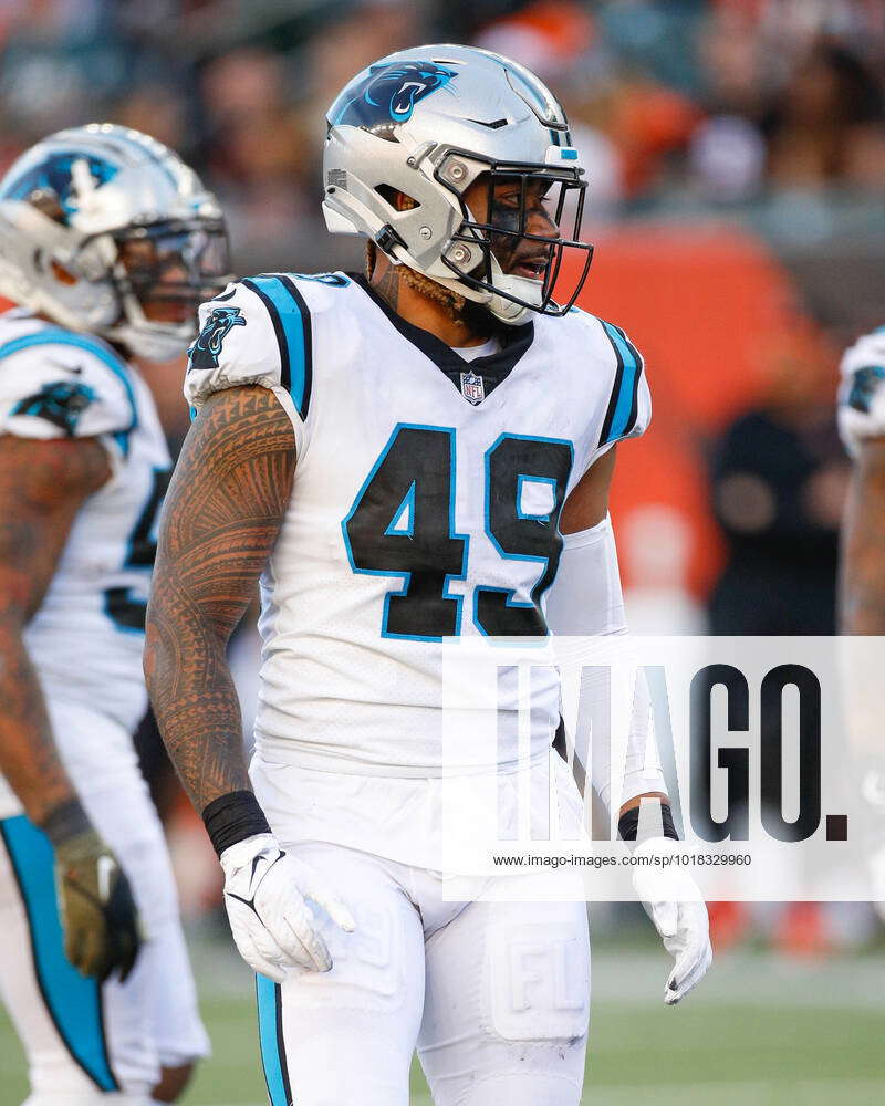 CINCINNATI, OH - NOVEMBER 06: Carolina Panthers linebacker Frankie Luvu ...