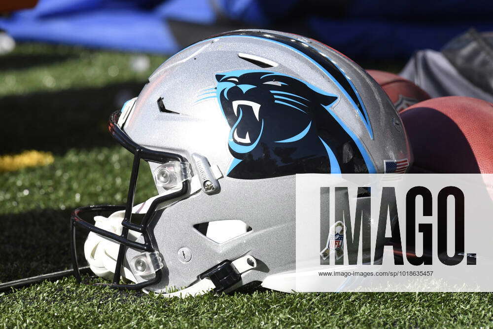 CINCINNATI, OH - NOVEMBER 06: A Carolina Panthers helmet sits not the ...
