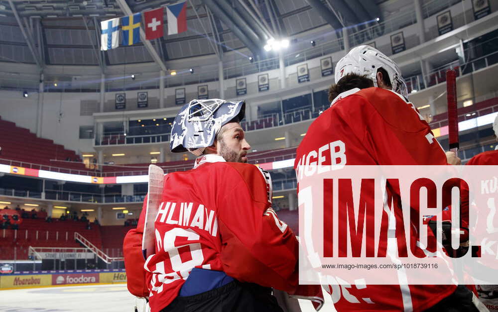 221112 Sandro Aeschlimann of Switzerland during the Karjala Tournament ...