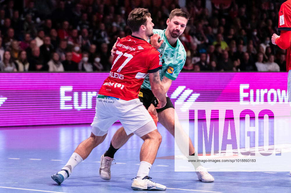 Fabian Wiede Fuechse Berlin 3 vs Dani Baijens Handball Sport Verein ...