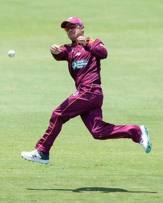 CRICKET ODC QUEENSLAND VICTORIA, Sam Truloff of Queensland in action ...