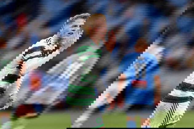 SYDNEY, AUSTRALIA - NOVEMBER 17: Stephen Welsh of Celtic FC reacts ...