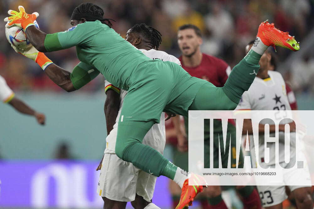 (221124) -- DOHA, Nov. 24, 2022 -- Lawrence Ati Zigi, goalkeeper of ...