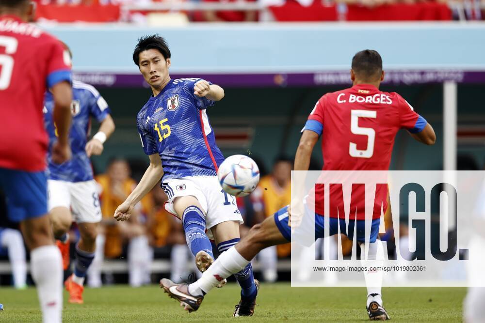 AL RAYYAN l r Daichi Kamada of Japan, Celso Borges of Costa Rica during the FIFA World Cup Qatar