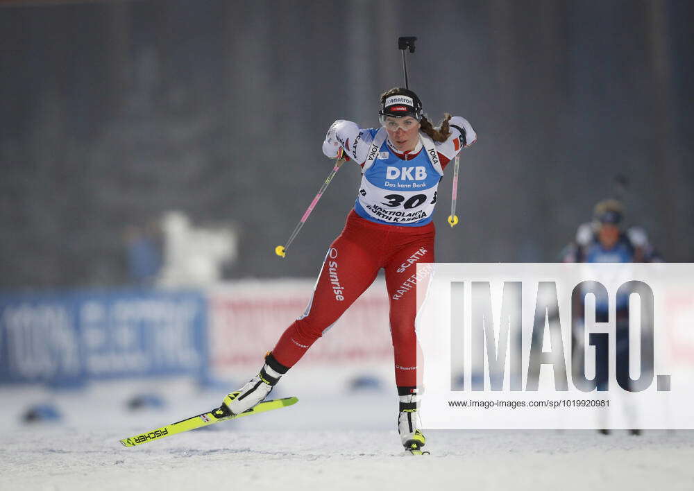 Lena Haecki-Gross of Switzerland during the biathlon IBU World Cup ...