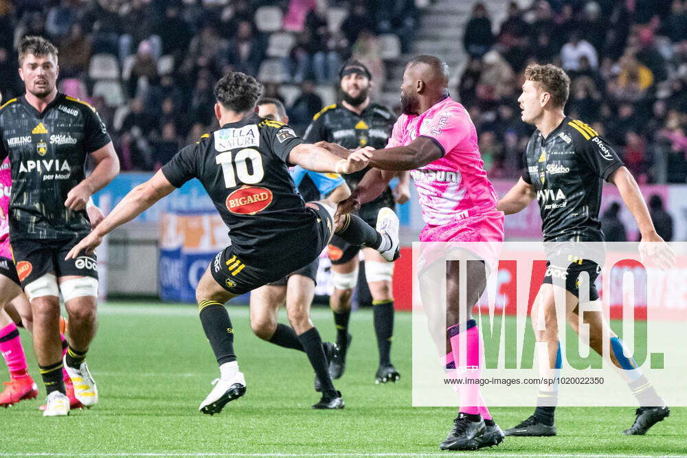 Lester Etien (Stade Francais) Antoine Hastoy (Stade Rochelais) RUGBY ...