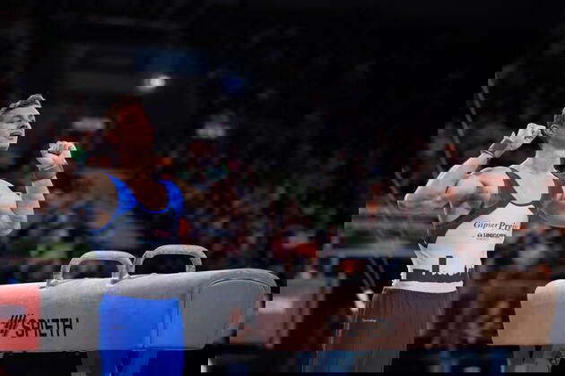 Glenn Trebing TV Schwaebisch Gmuend Wetzgau on parallel bars, GER ...