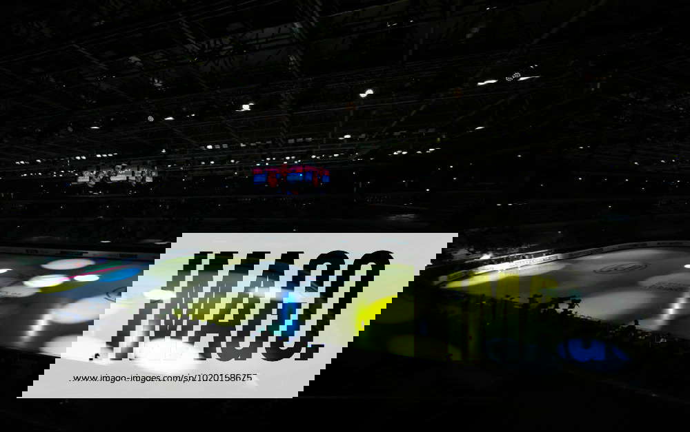 Turin, Italy, 9th December 2022. A general view of the Ice rink prior ...