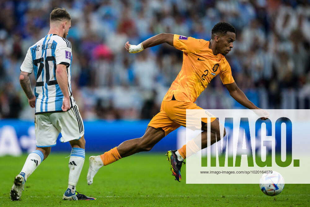 221209 Alexis Mac Allister of Argentina stomps on a shoe of Jurrien ...