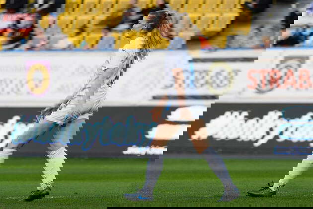 Teplice, Czech Republic, Apr 12th 2022: Elin Metta Jensen with the ball ...