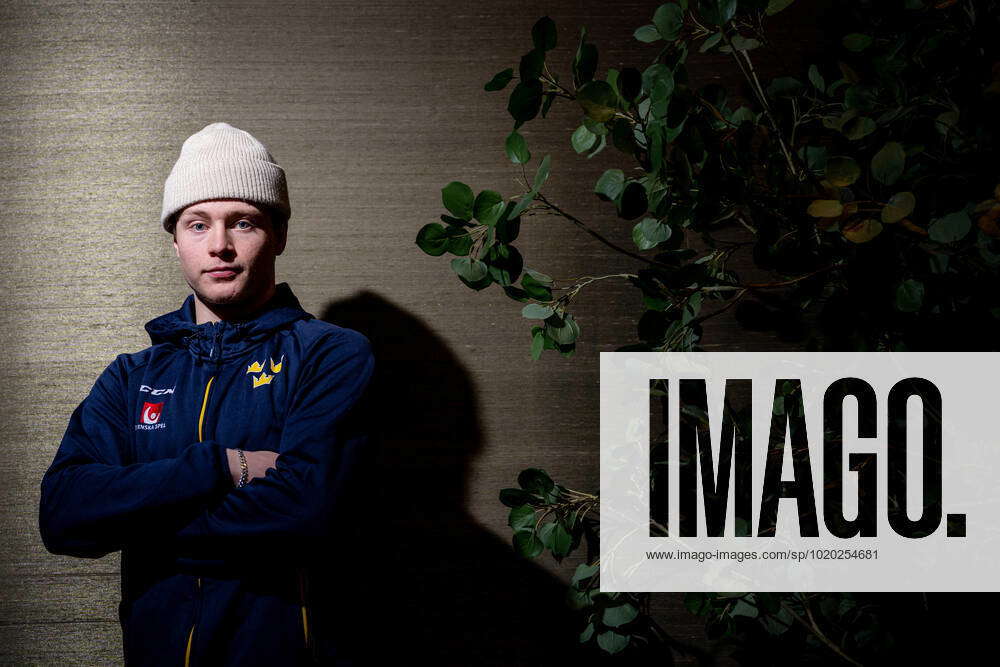 221213 Swedens Victor Sjöholm poses for a portrait during a press ...