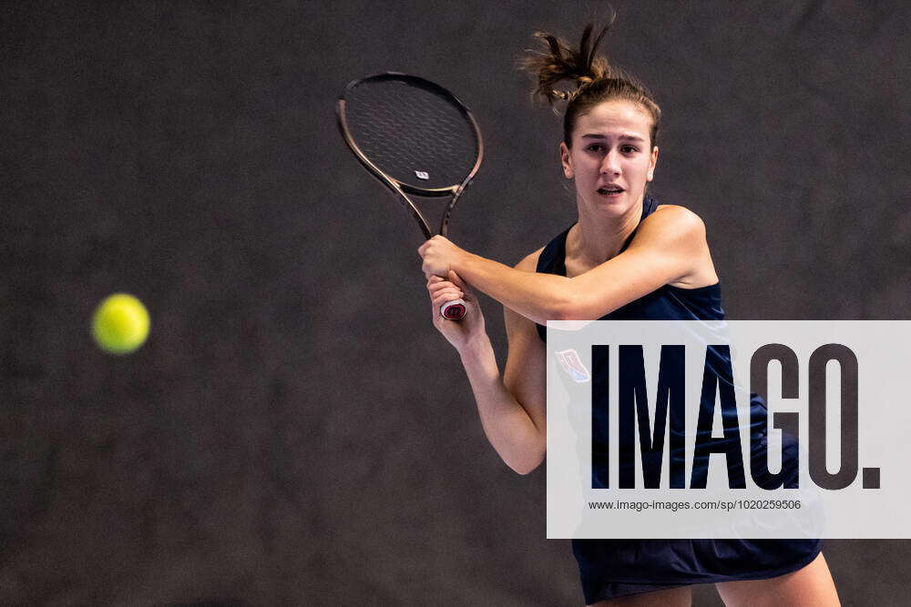 221213 Helsingborgs Linea Bajraliu during the tennis match in the ...