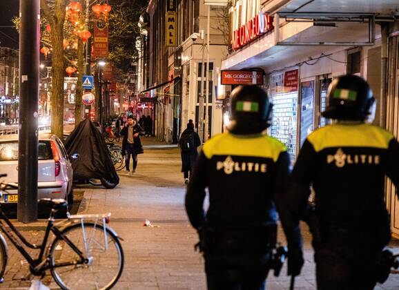 ROTTERDAM Young people are being sent away from the Kruisplein by the ...
