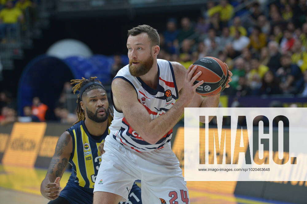 Devin Booker of Fenerbahce Beko Istanbul and Matthew Costello 24 of ...