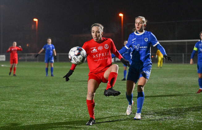 GENK VS WS WOLUWE Selina Gijsbrechts of Woluwe and Sterre Gielen of ...
