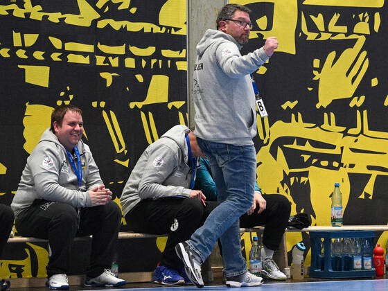 Thomas Zeitz VfL Waiblingen Tigers, coach and Julia Schraml VfL ...