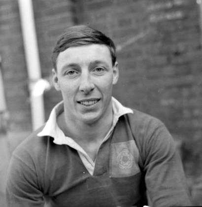 R LESLIE - PORTRAIT OF FOOTBALLER OF EAST MIDLANDS COUNTIES RFU ...