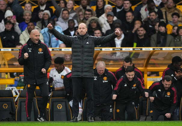 Manchester United, ManU manager Erik Ten Hag at press conference, PK ...