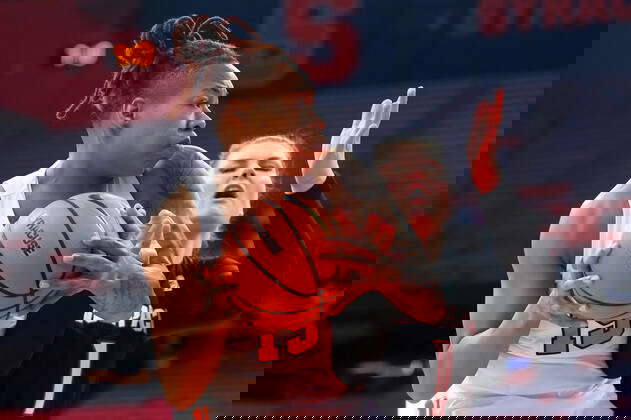 : Syracuse Orange forward Asia Strong looks on prior to an NCAA ...