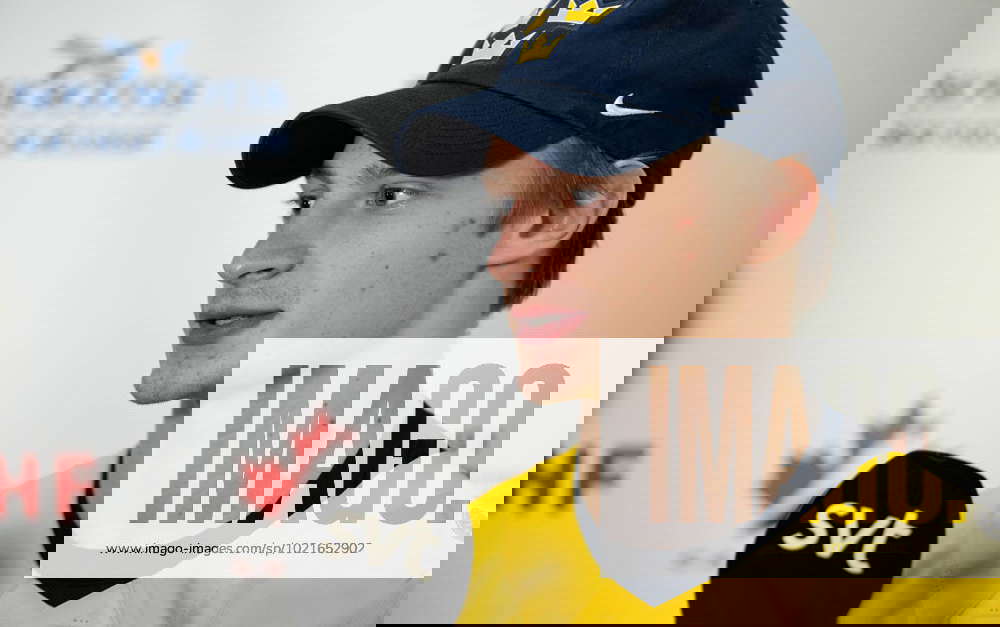 230105 Goaltender Carl Lindbom of Sweden in the mixed zone after the ...