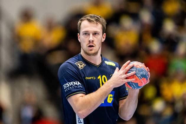 Felix Claar of Sweden during the international friendly Handball match ...