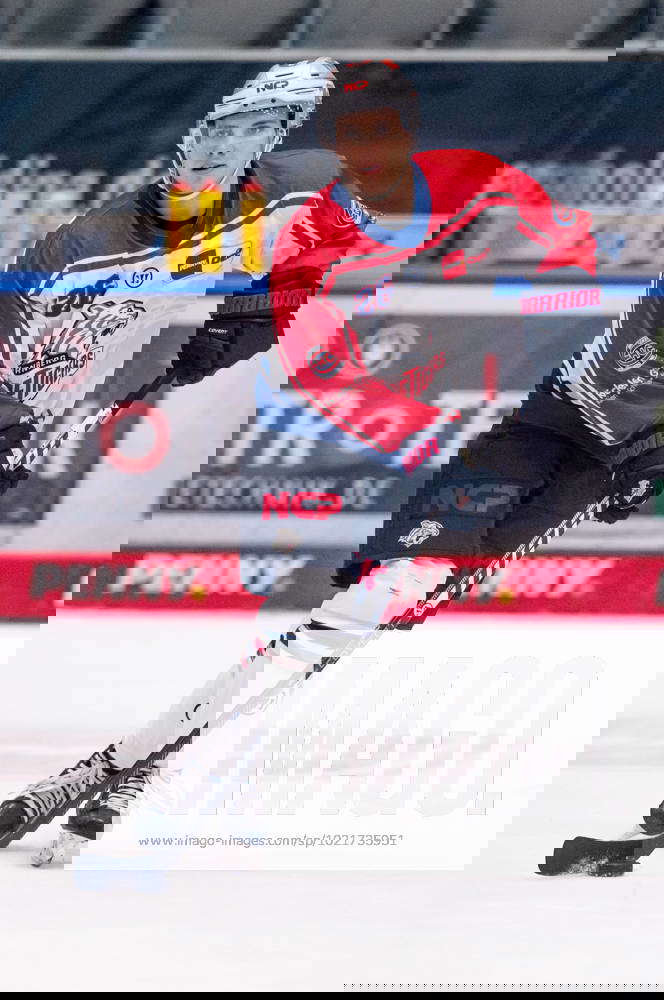 Dennis Lobach Nuernberg Ice Tigers, 26 at warmup Augsburger Panther vs ...