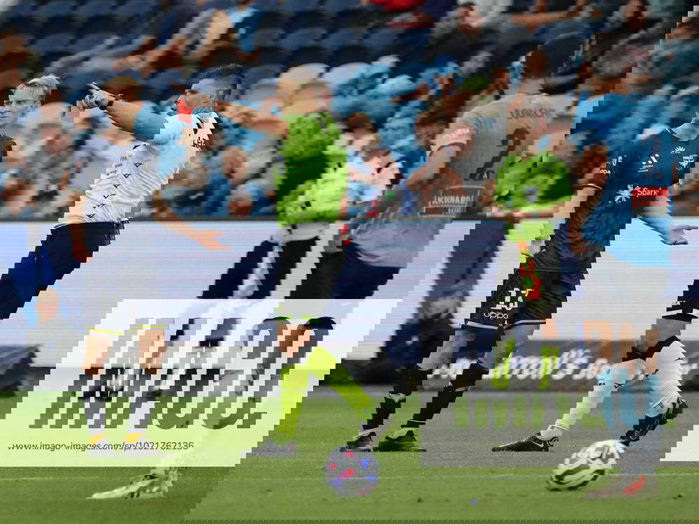 ALEAGUE SYDNEY PHOENIX, Nicholas Pennington of the Phoenix receives a ...