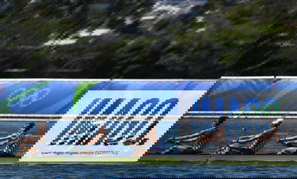 Olympics: Rowing, Aug 13, 2016; Rio de Janeiro, Brazil; Team USA during ...