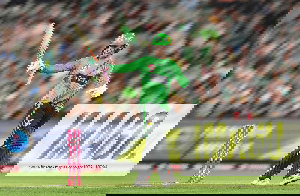 CRICKET BBL STARS STRIKERS, Tom Rogers of the Stars celebrates after ...