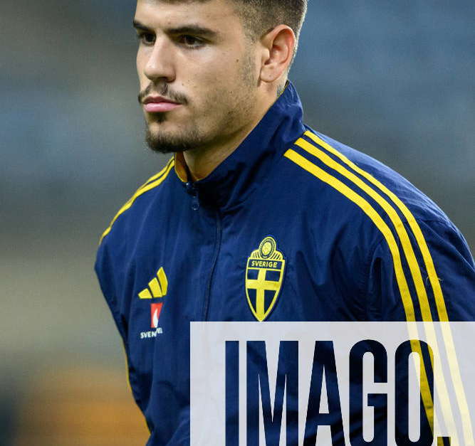 230112 Edvin Kurtulus of Sweden ahead of the international friendly ...